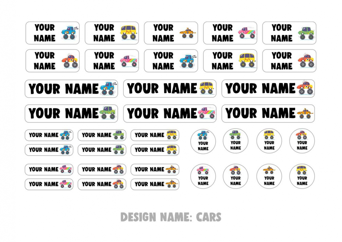 Name Labels – Designer Pack – PrintShrint.com