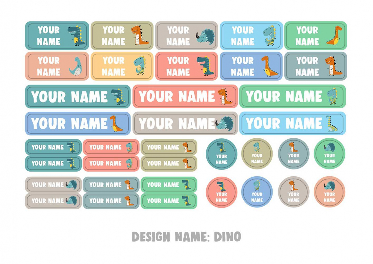 Name Labels – Designer Pack – PrintShrint.com