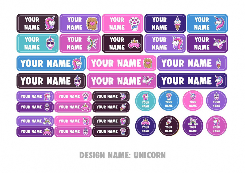 Name Labels – Designer Pack – PrintShrint.com